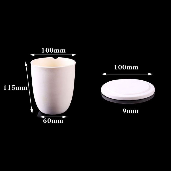 (LCT115-2) Conical Crucible with Window Alumina, Φ100(60)x115mm (1pc/ea ...